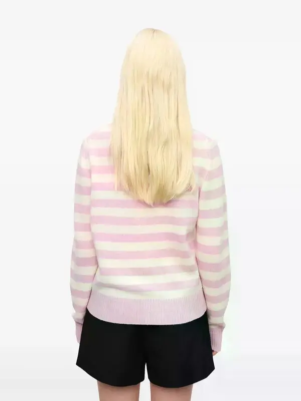 GANNI Intarsia-knit Jumper - Pink