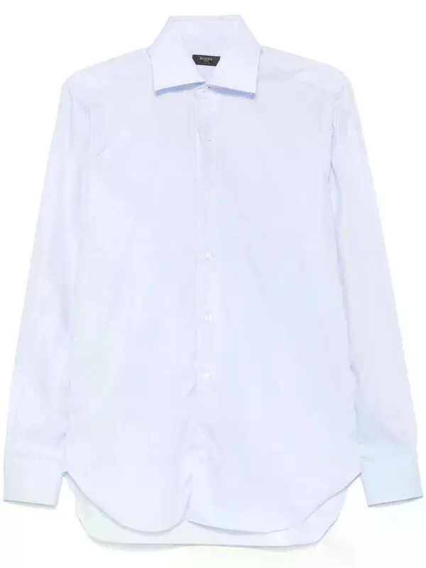 BARBA NAPOLI Patterned Shirt - Blue