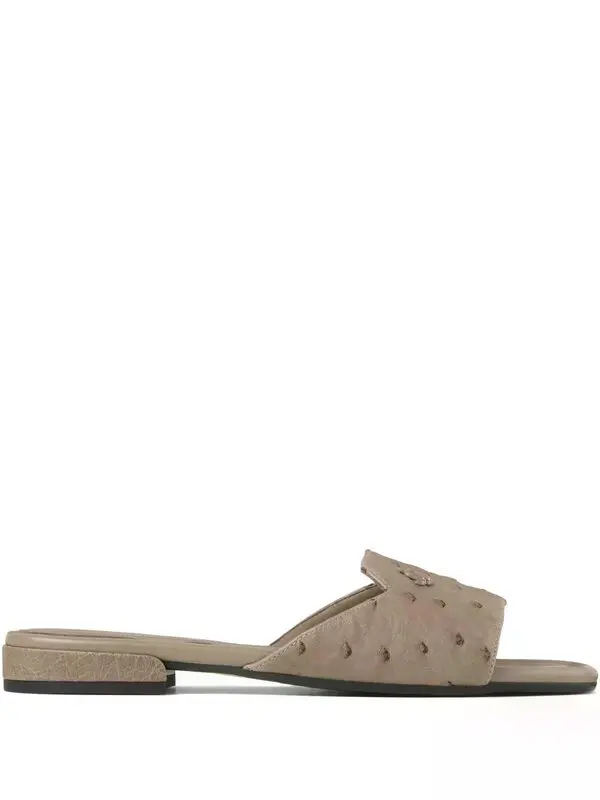 JIMMY CHOO Dina Slides - Neutrals