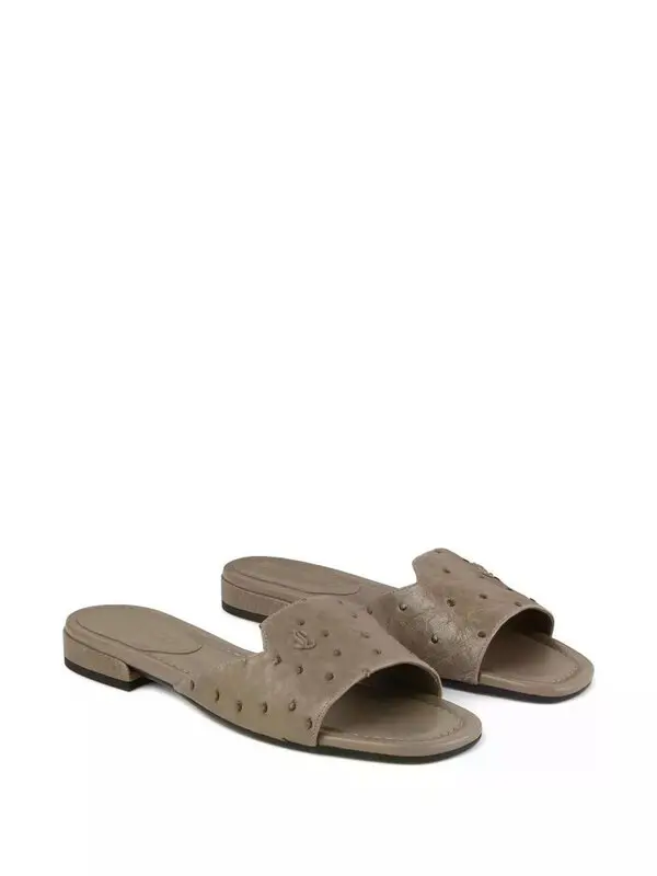 JIMMY CHOO Dina Slides - Neutrals