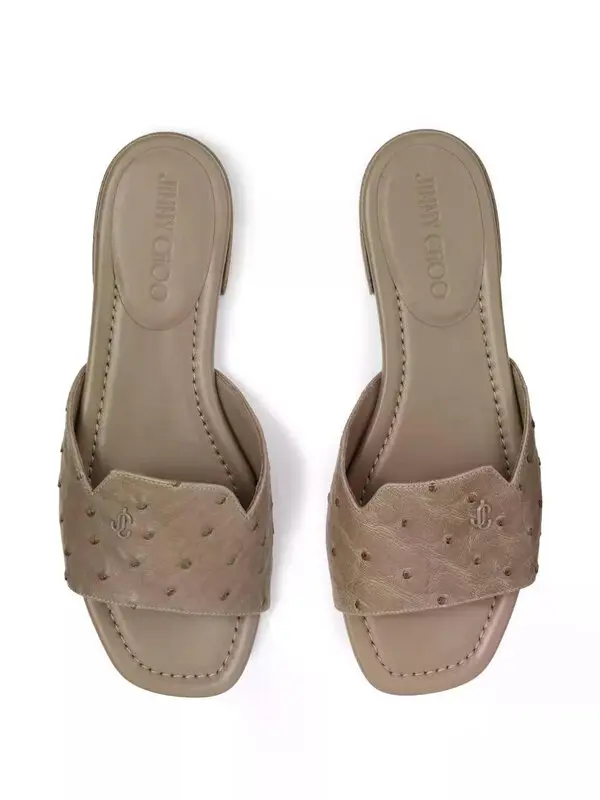 JIMMY CHOO Dina Slides - Neutrals