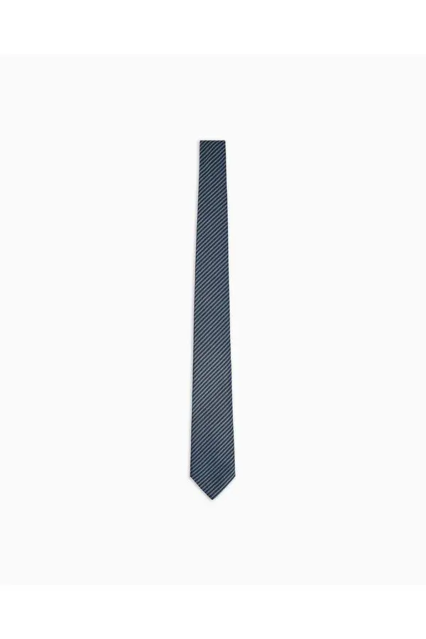 Giorgio Armani Pure Silk Neck Tie - Blue