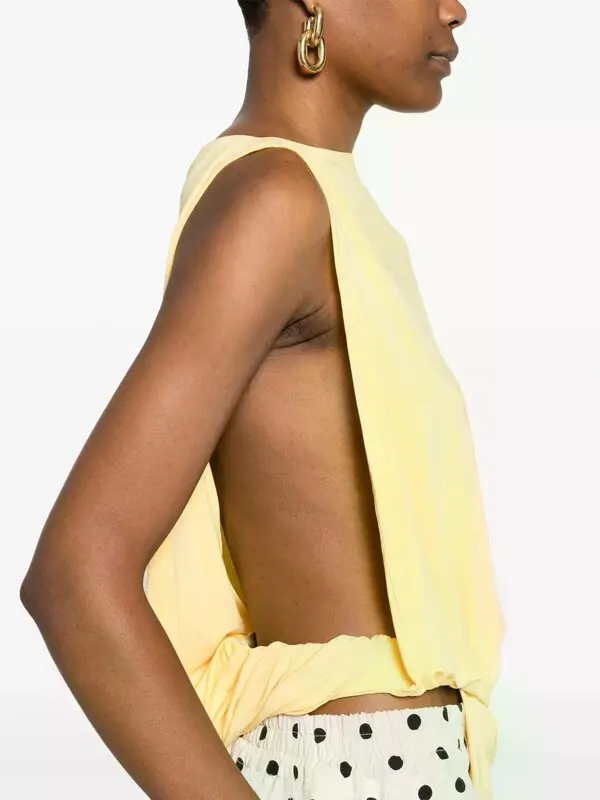 Jacquemus Le Haute Peplo Top - Yellow