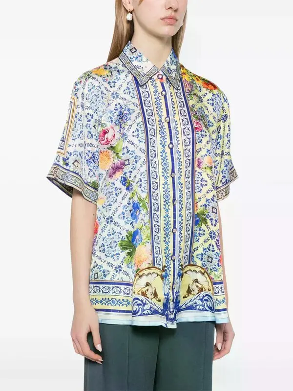 Camilla Silk Button Down Shirt