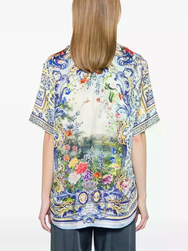 Camilla Silk Button Down Shirt
