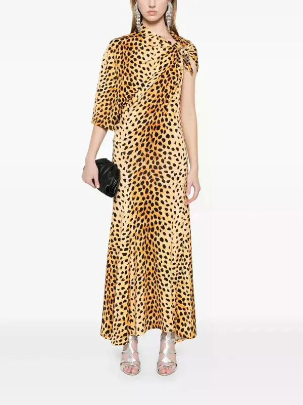 Rabanne Leopard-print Maxi Dress