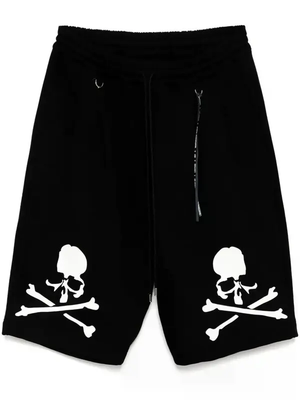 MASTERMIND WORLD Logo-print Shorts - Black