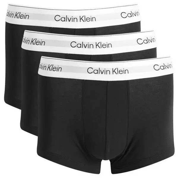 Calvin Klein Icon Low Rise Trunk 3 Pack - Black/white