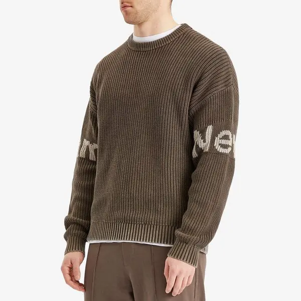 NEW AMSTERDAM SURF ASSOCIATION Logo Crew Knit Sweater - Eiffel Tower