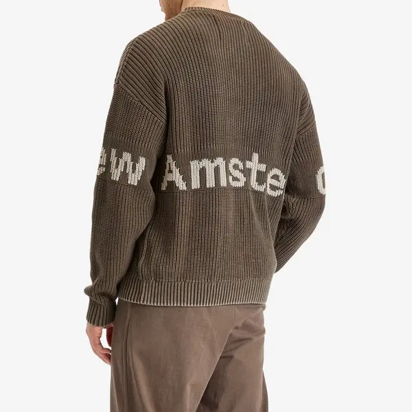 NEW AMSTERDAM SURF ASSOCIATION Logo Crew Knit Sweater - Eiffel Tower