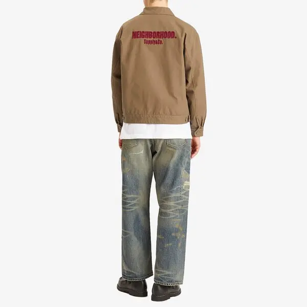 NEIGHBORHOOD Zip Work Jacket - Olive Drab