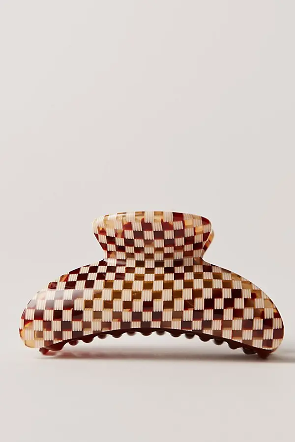 MACHETE Grande Heirloom Claw Clip - Checkered Tort