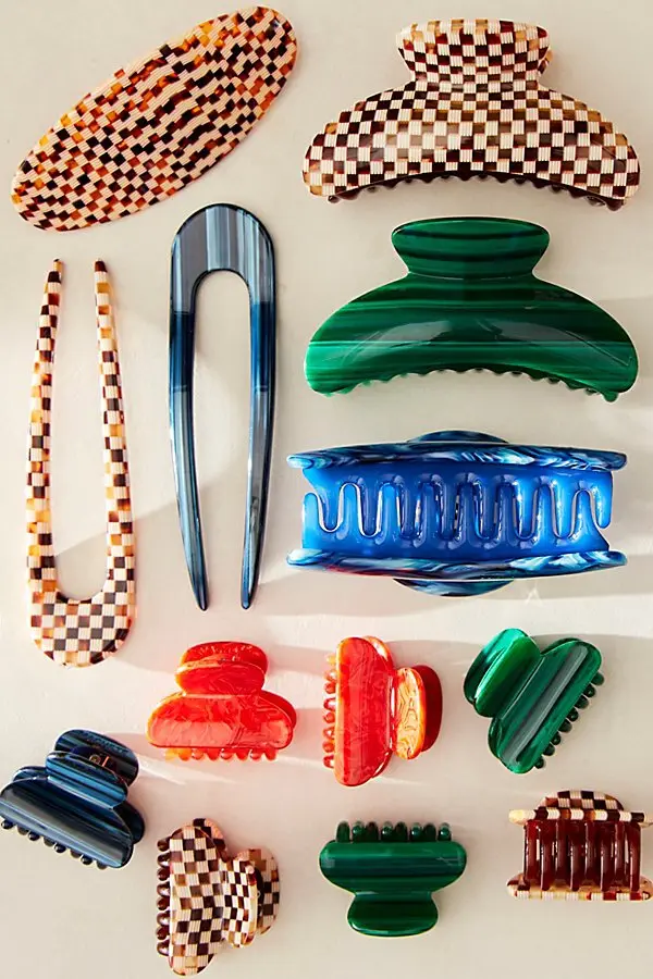 MACHETE Grande Heirloom Claw Clip - Malachite