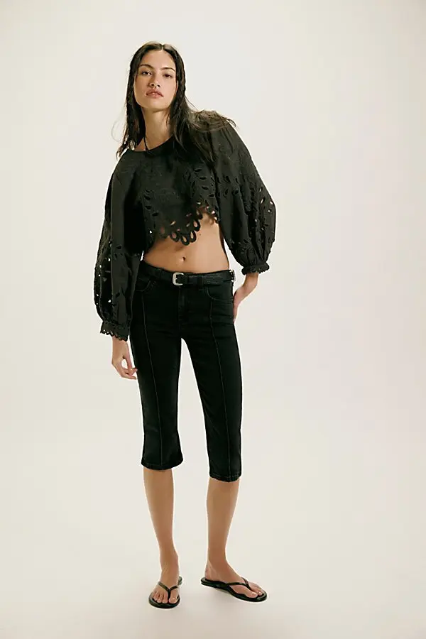 Free People We The Free Dusk To Dawn Capri Jeans
