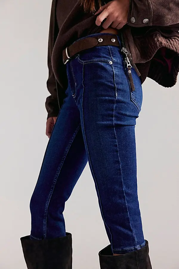 Free People We The Free Dusk To Dawn Capri Jeans - Equinox