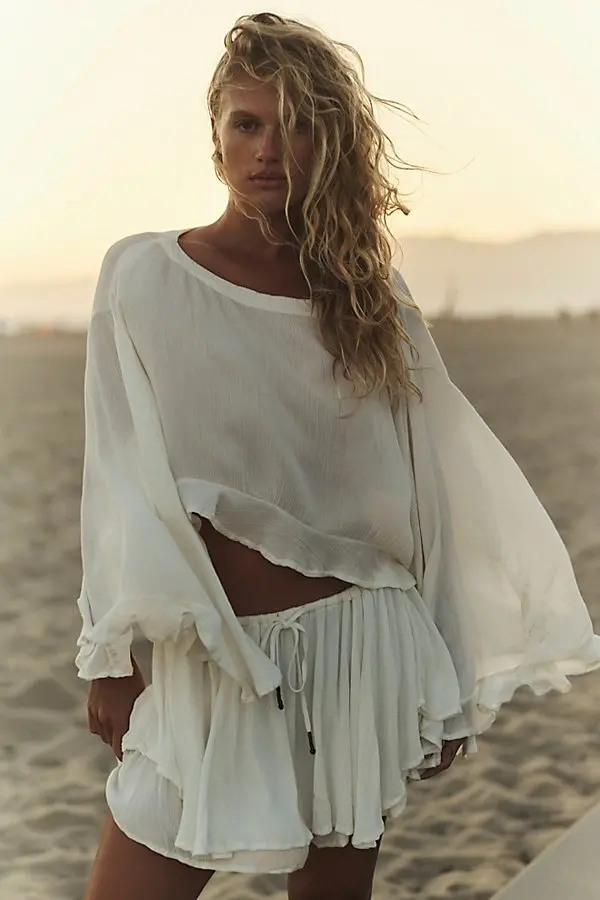 Free People Delilah Skort Set - Ivory