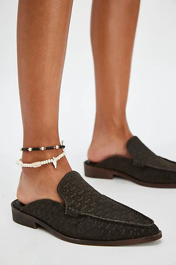 Free People Dragonfly Mocc Toe Loafers - Espresso Suede