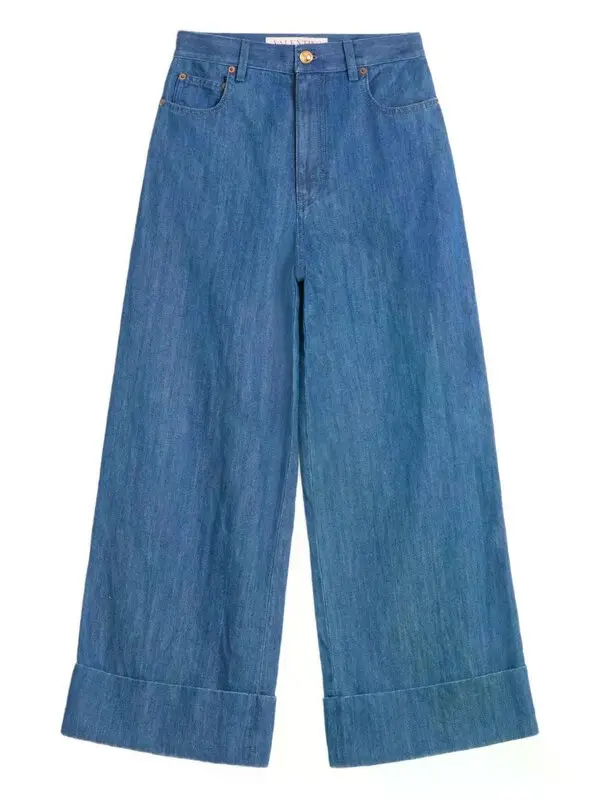 Valentino Garavani Lightweight Wide-leg Jeans