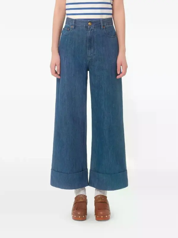 Valentino Garavani Lightweight Wide-leg Jeans