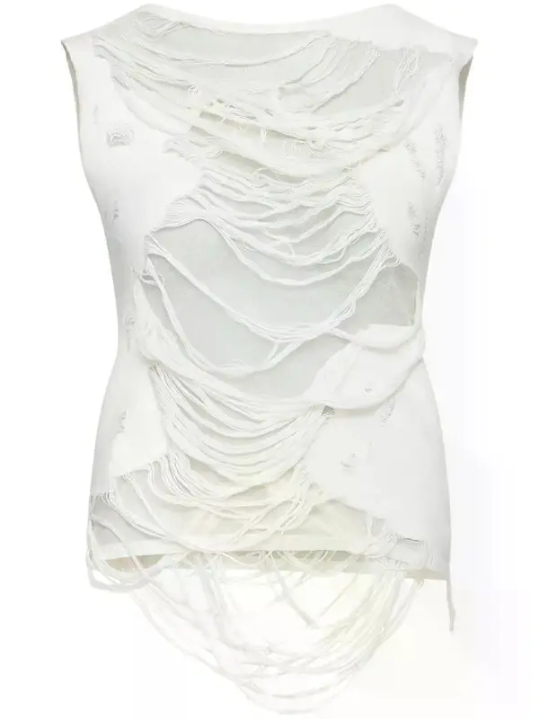 MAISON MARGIELA Distressed Top - White