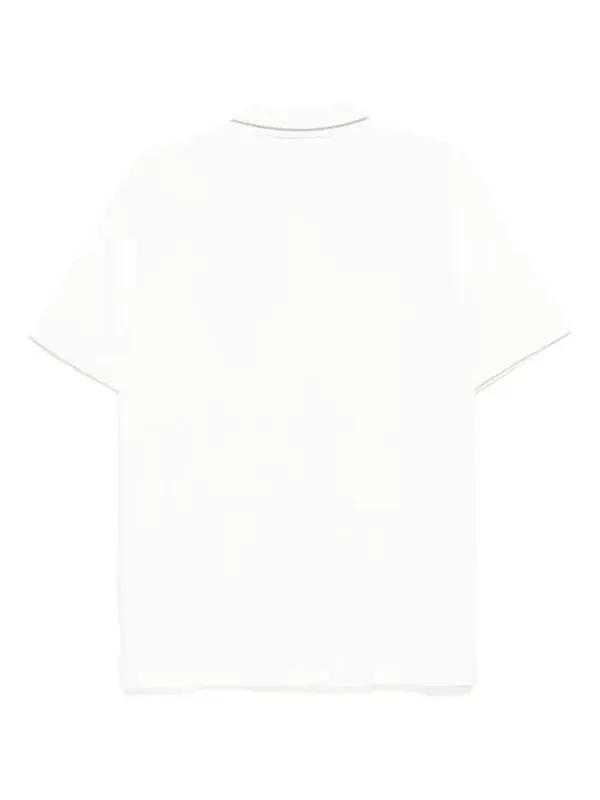 MUSIUM DIV. Embroidered Polo Shirt - White