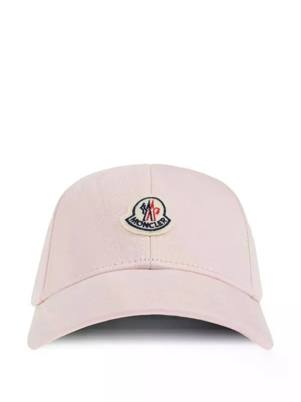 Moncler Logo-appliqué Cap - Pink