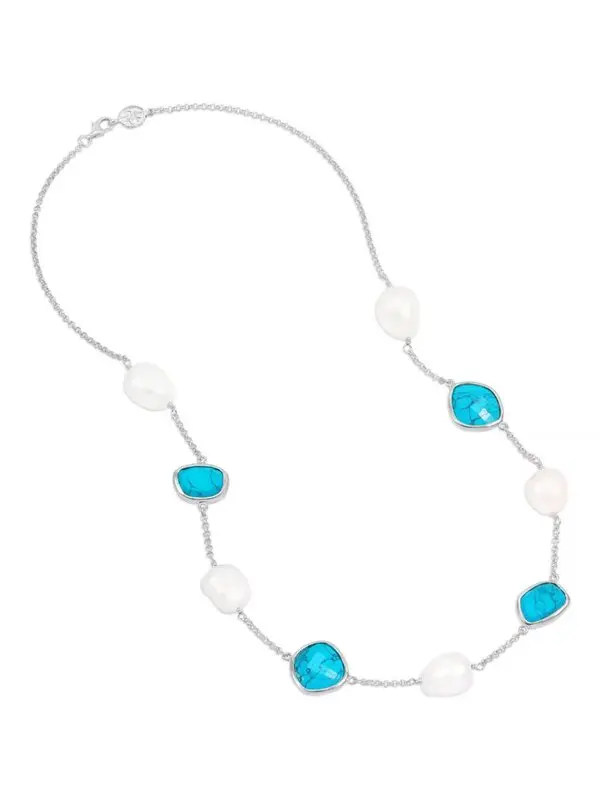 DOWER & HALL Gemstone-embellished Necklace - Silver