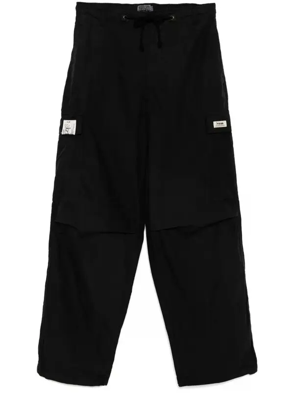Izzue Cotton Cargo Trousers - Black