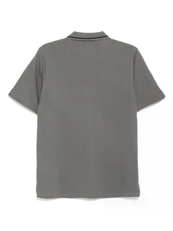 MUSIUM DIV. Embroidered Polo Shirt - Grey