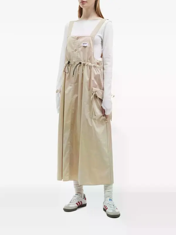 MUSIUM DIV. Logo-patch Midi Dress - Neutrals