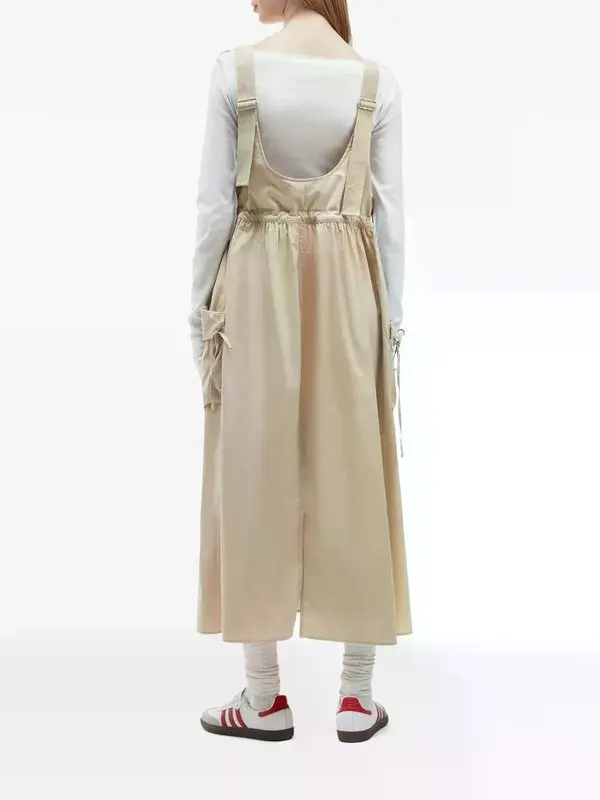 MUSIUM DIV. Logo-patch Midi Dress - Neutrals