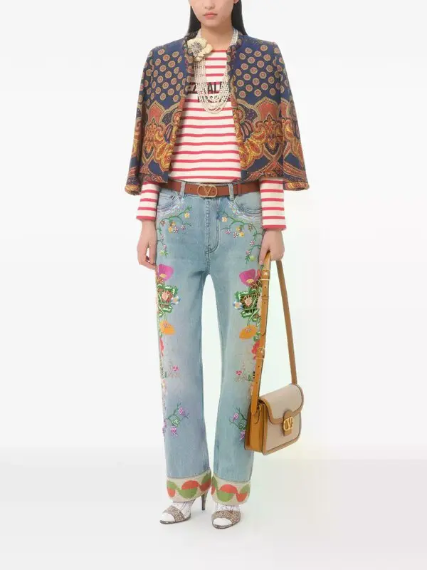 Valentino Garavani Embroidered Jeans