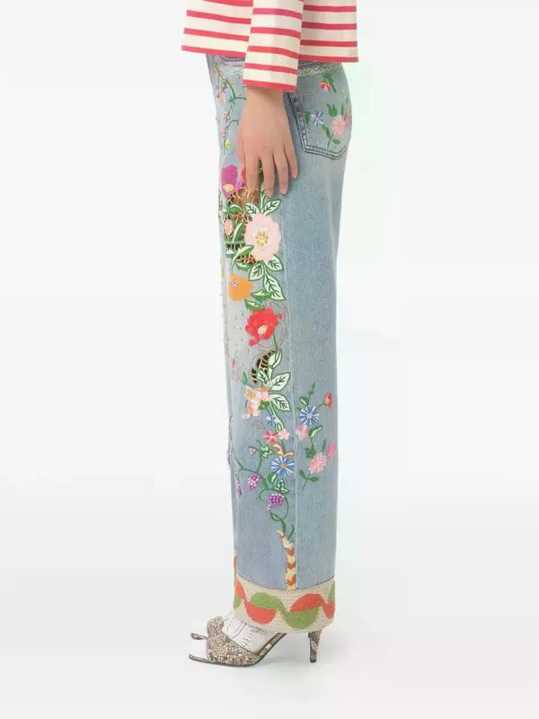 Valentino Garavani Embroidered Jeans