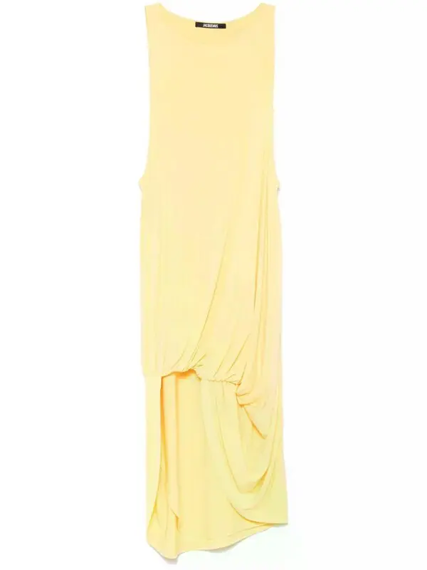 Jacquemus The Peplo Mini Dress - Yellow