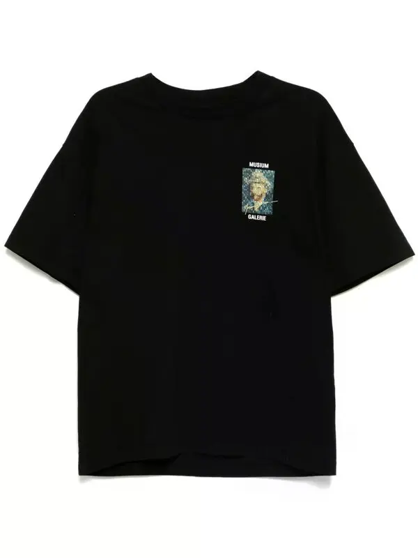 MUSIUM DIV. Graphic-print T-shirt - Black