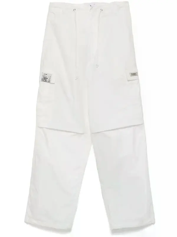 Izzue Cotton Cargo Trousers - White