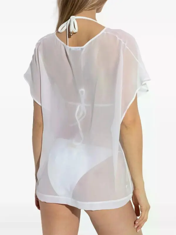Balmain Transparent Beach Cover-up