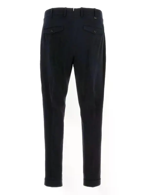 PT TORINO Textured-finish Trousers - Blue