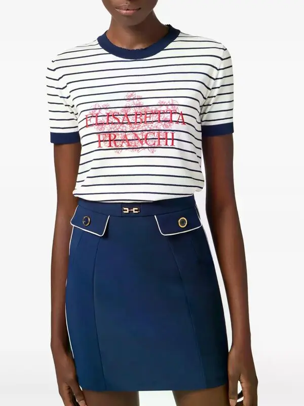 Elisabetta Franchi Logo T-shirt