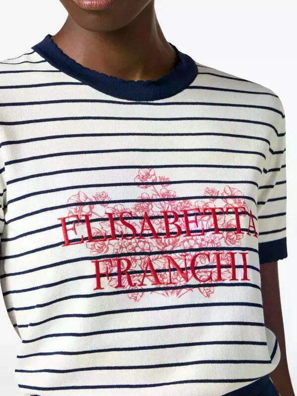 Elisabetta Franchi Logo T-shirt