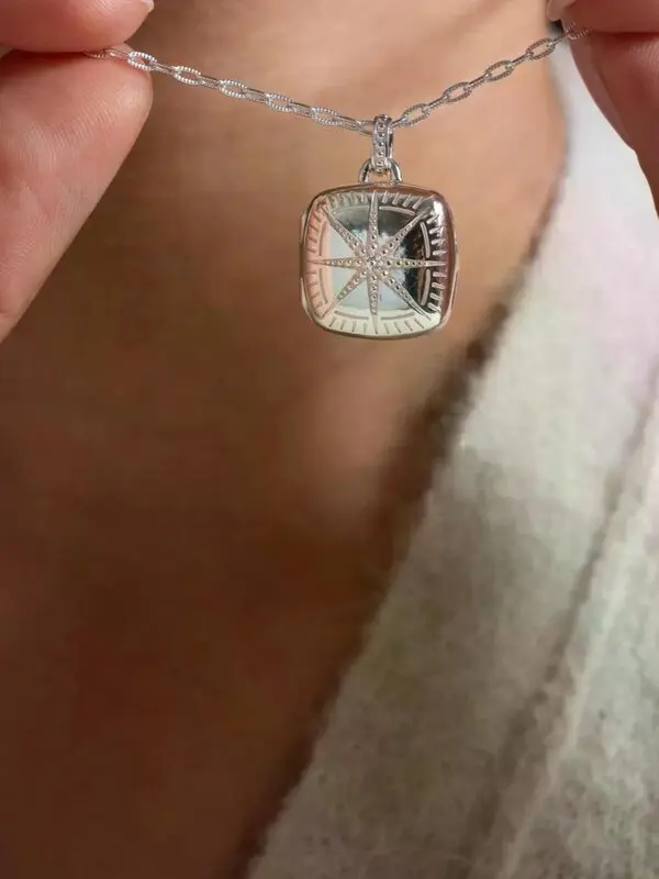 DOWER & HALL Stellar Talisman Necklace - Silver