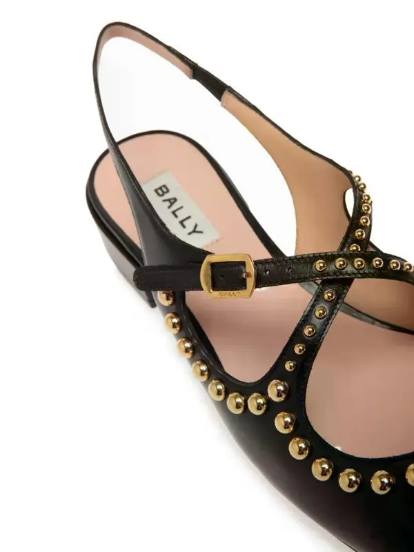 Bally 30mm Studded Leather Pumps
