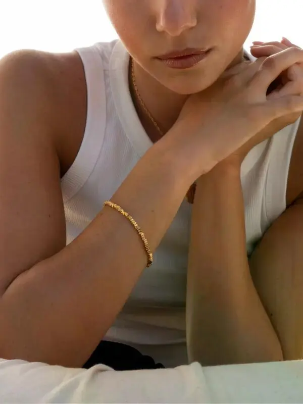 DOWER & HALL Kubes Nomad Bracelet - Gold