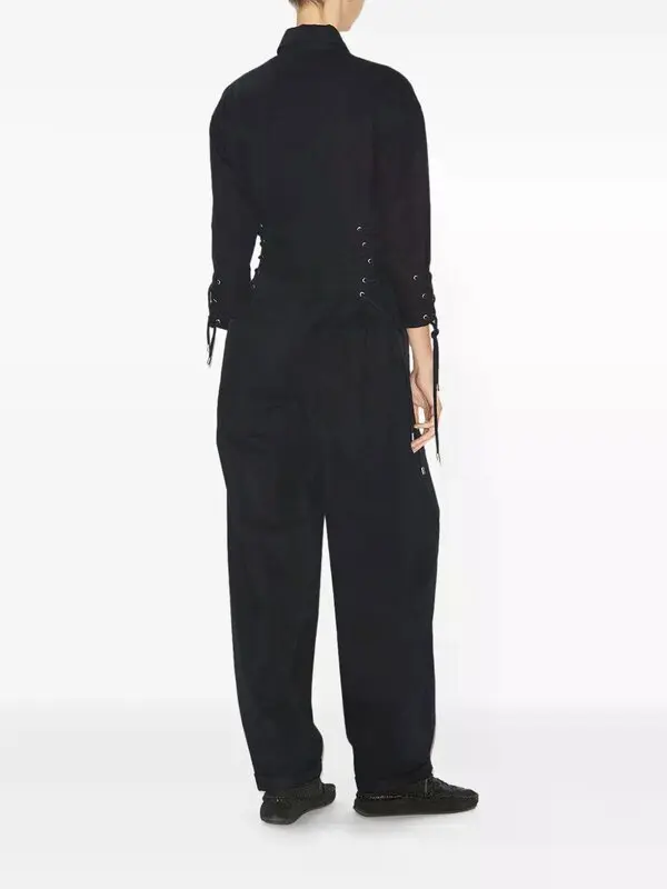 Isabel Marant Irianna Cotton Jumpsuit - Black - 21% Off