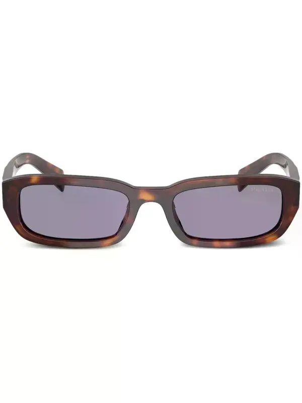 Prada Rectangle-frame Sunglasses - Brown