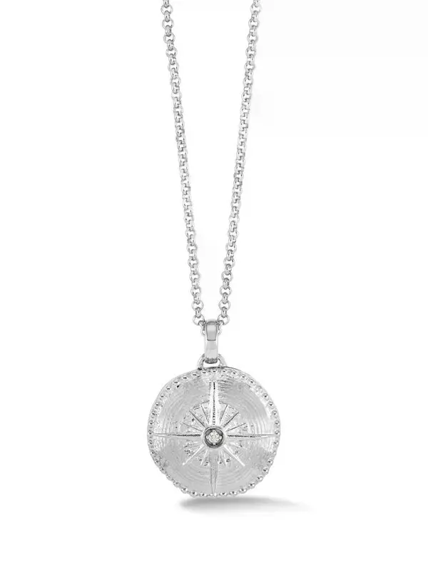 DOWER & HALL True North Pendant Necklace - Silver