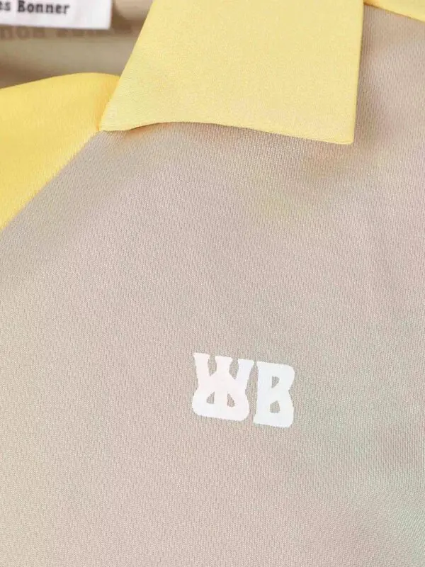 WALES BONNER Embroidered-logo Polo Shirt - Neutrals