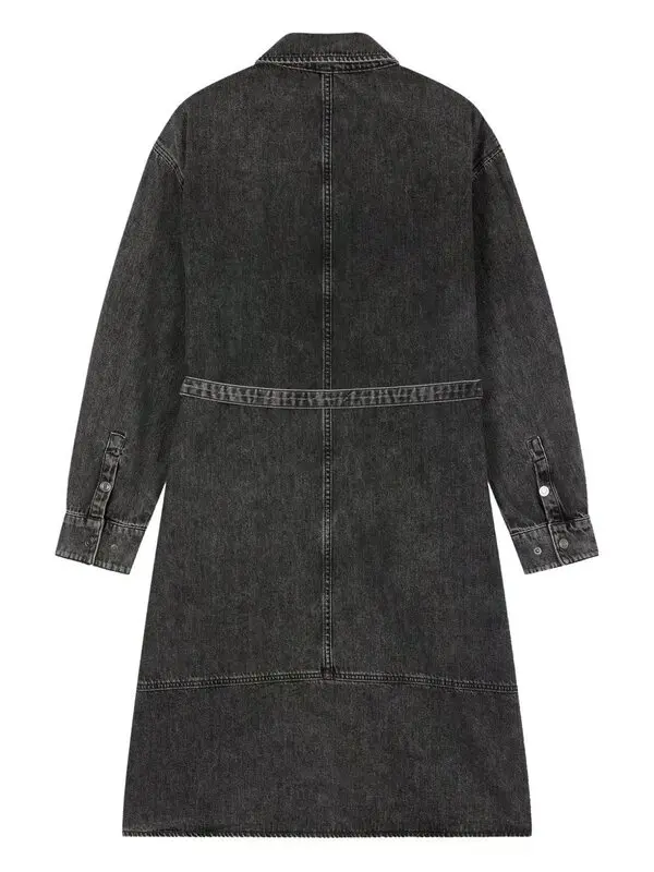 STUDIO TOMBOY Denim Midi Shirt Dress - Black