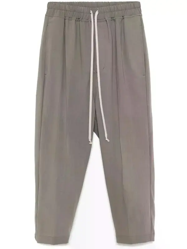 Rick Owens Drawstring Astaires Cropped Trousers