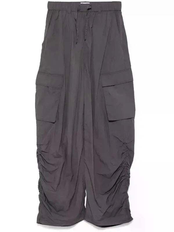 Izzue Drawstring Cargo Trousers - Grey